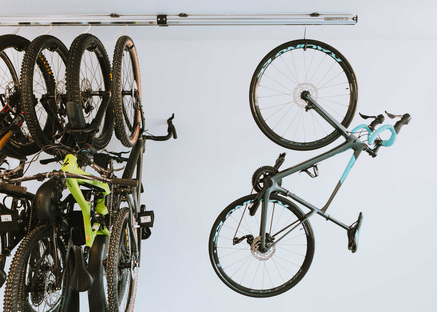 SpaceRail Bike Storage System / Ceiling – Stashed Products